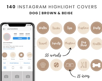Dog Instagram Highlight Covers Pet Highlight Covers Grey - Etsy