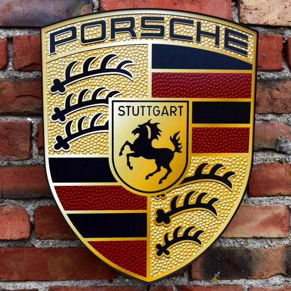 Porsche Logo Led Sign - Etsy