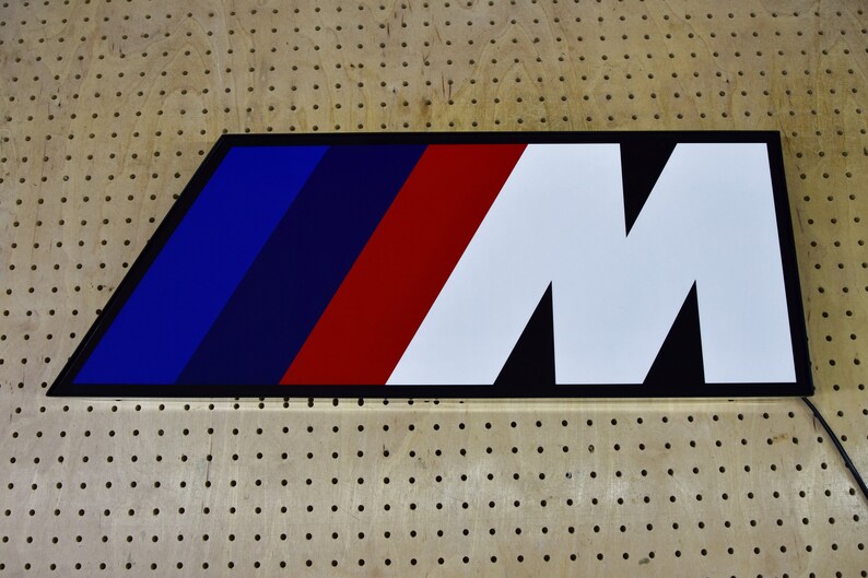 Big 3D LED BMW M-power Logo Sign 70 X 24 CM Advertisement - Etsy