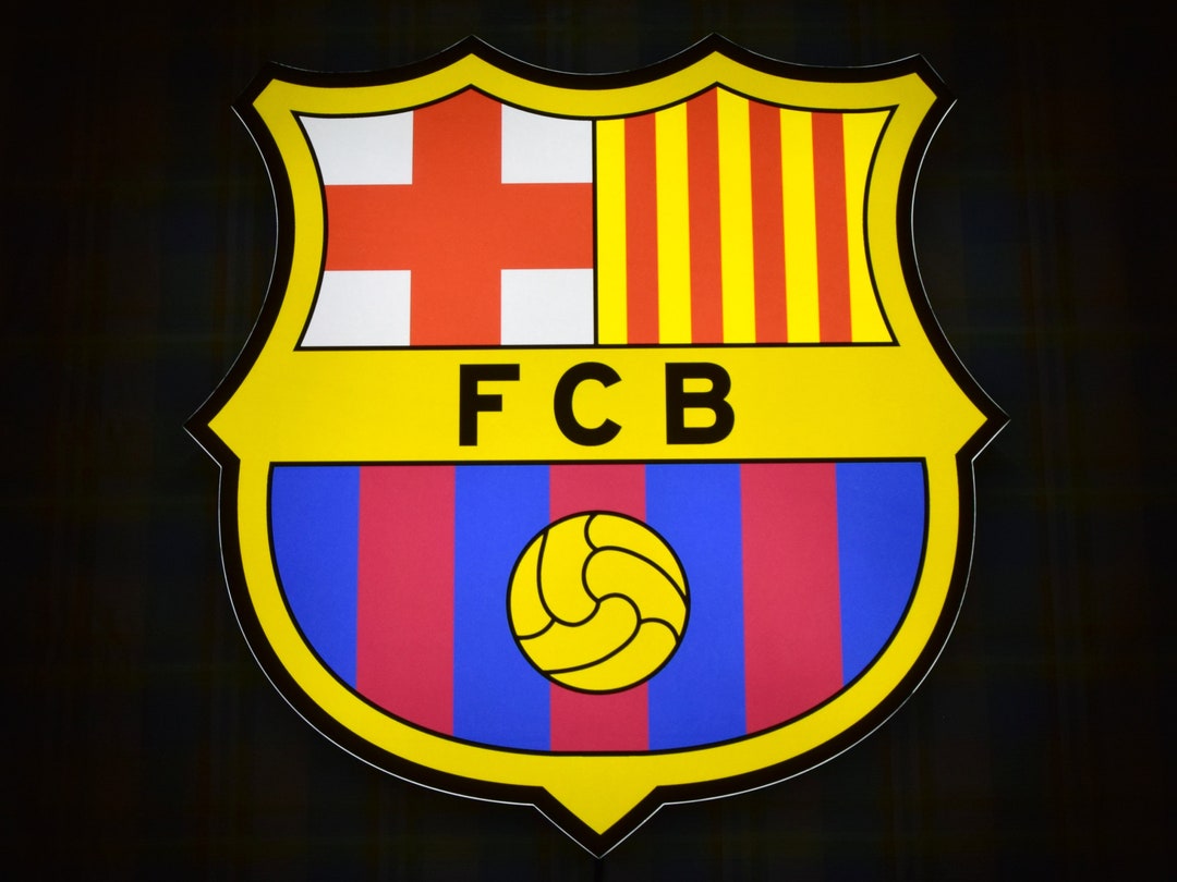 Big 3D LED FC Barcelona Logo Sign 50 X 50 CM - Etsy