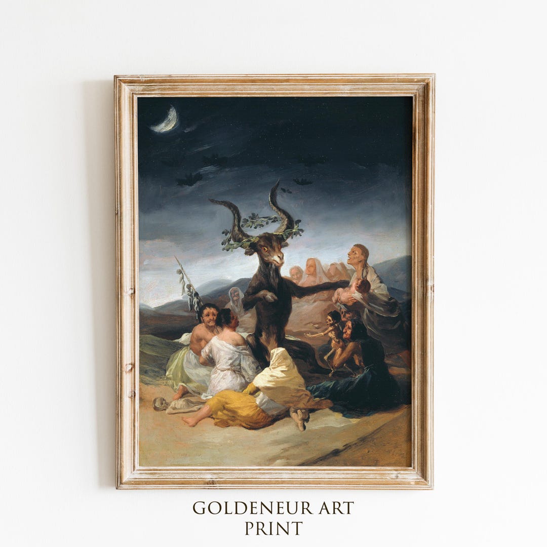 Francisco Goya Witches Sabbath | Classical Painting | Classic Art Print ...