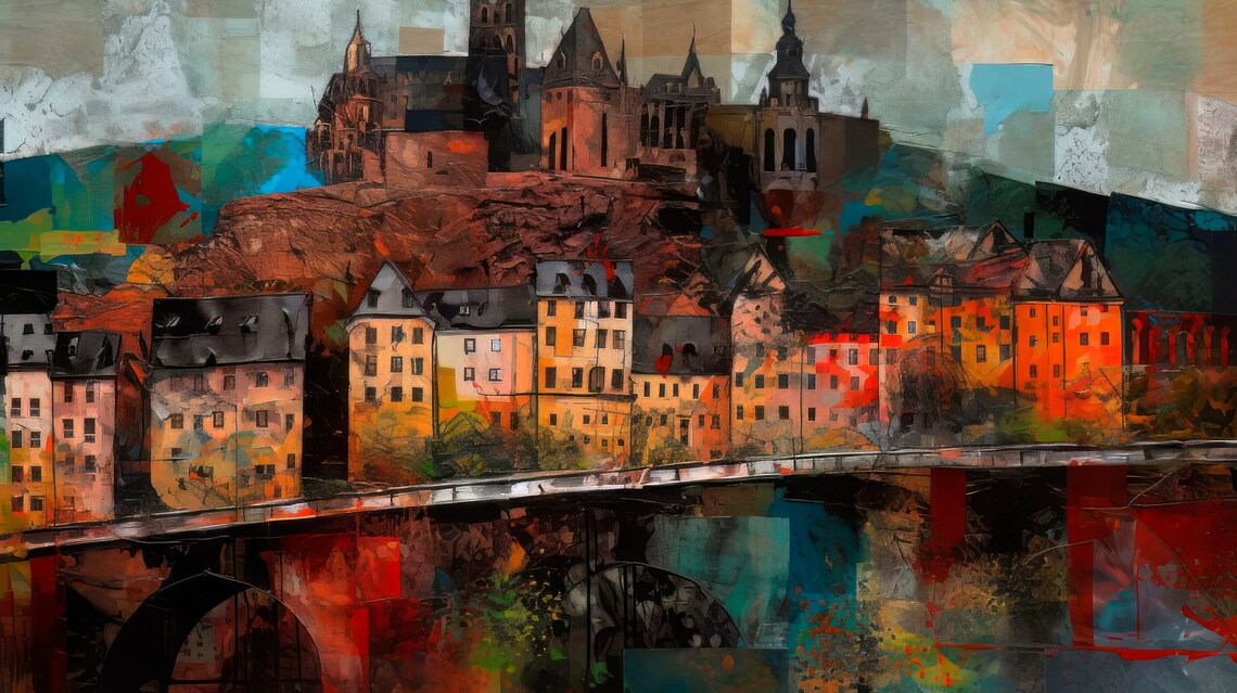 Collage of Heidelberg - Etsy