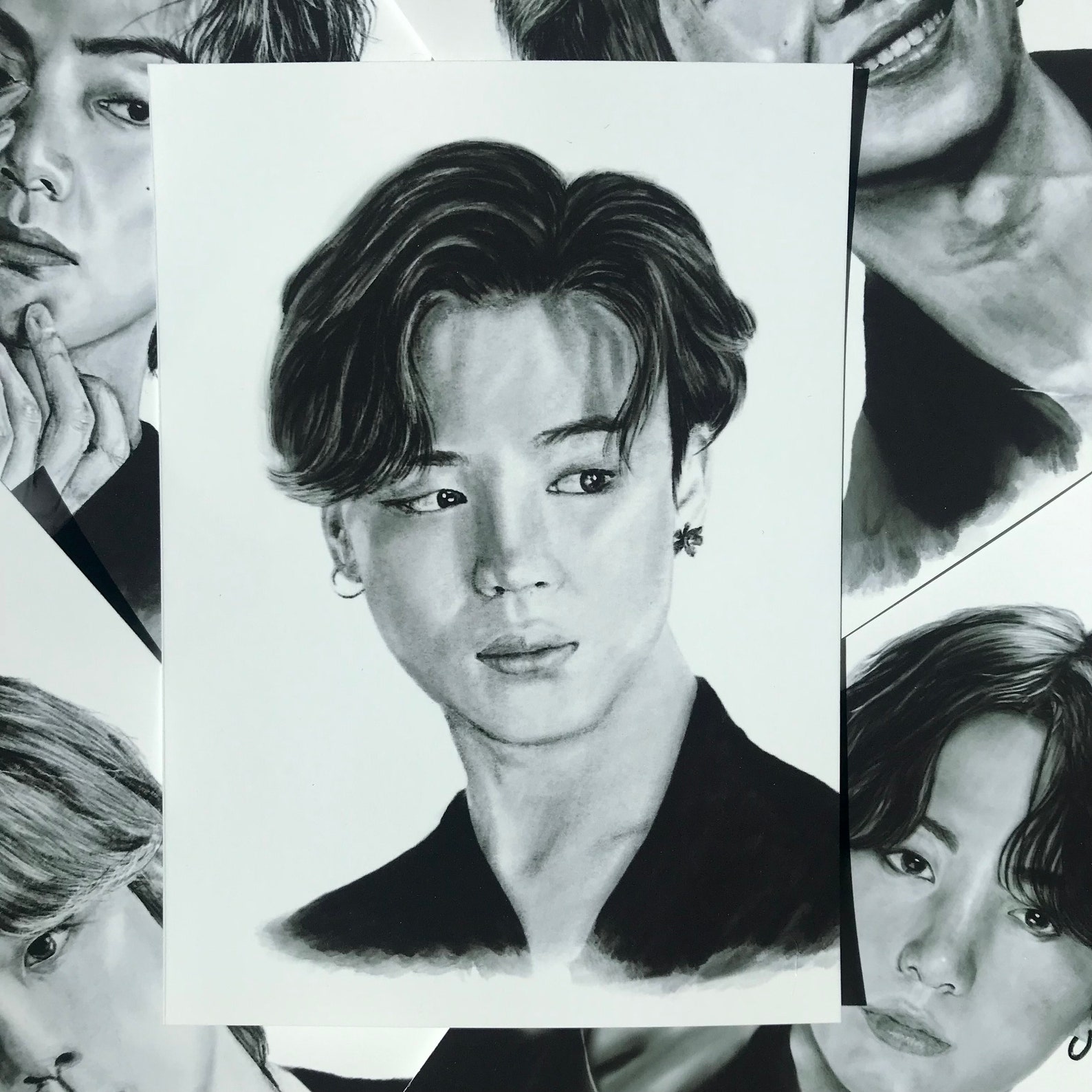 BTS Jimin JM Art Print / Poster Fan Art A6 A5 K-pop - Etsy