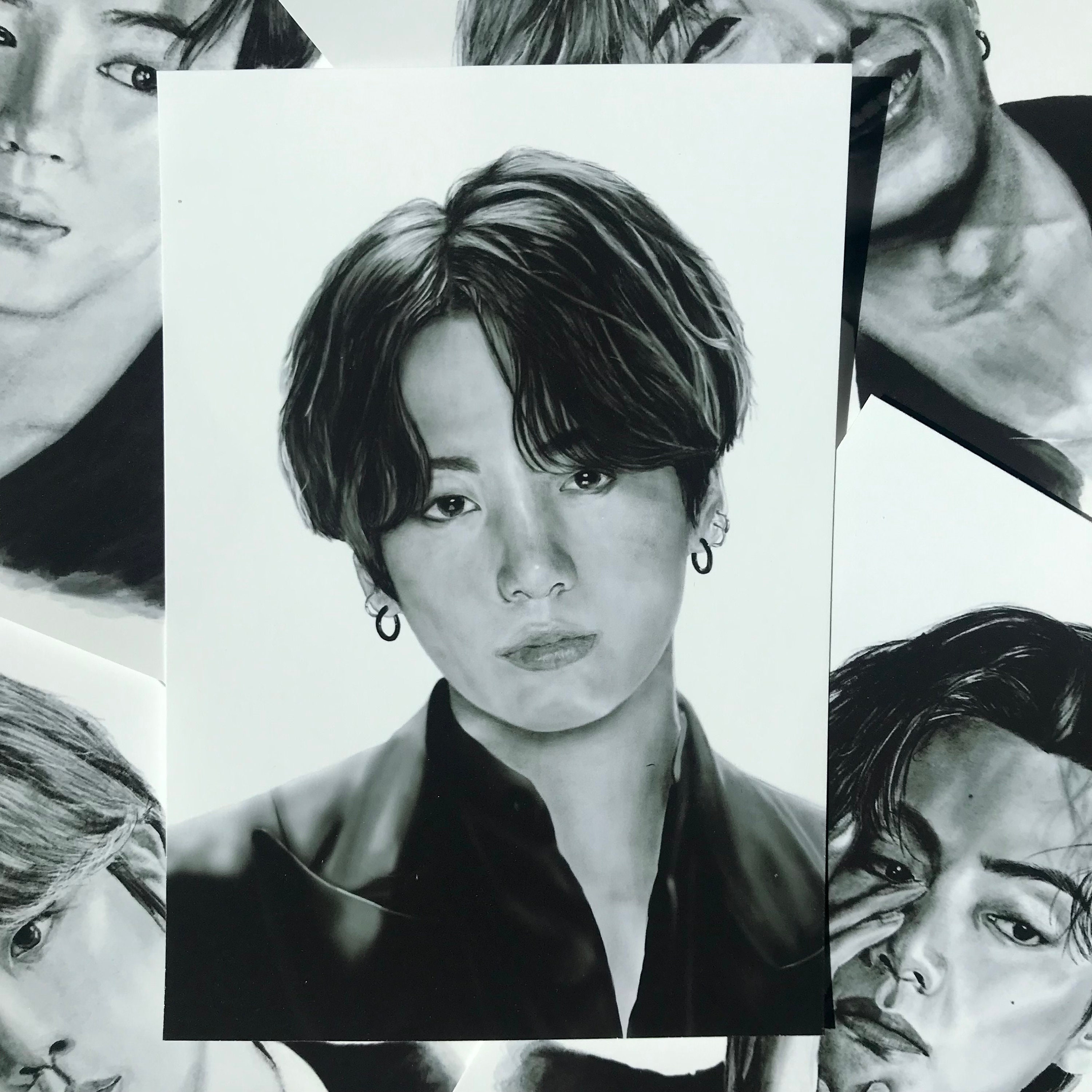 BTS Jungkook JK Art Print / Poster Fan Art A6 A5 K-pop - Etsy