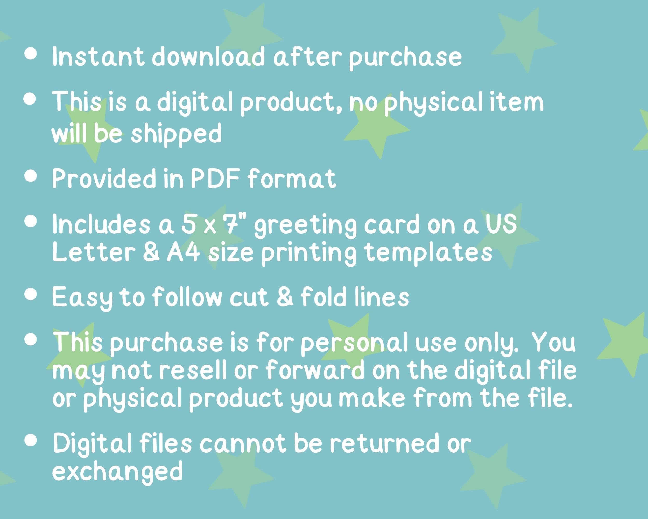 Printable Farewell Leaving Card, Thinking of You Cute Greeting Card ...