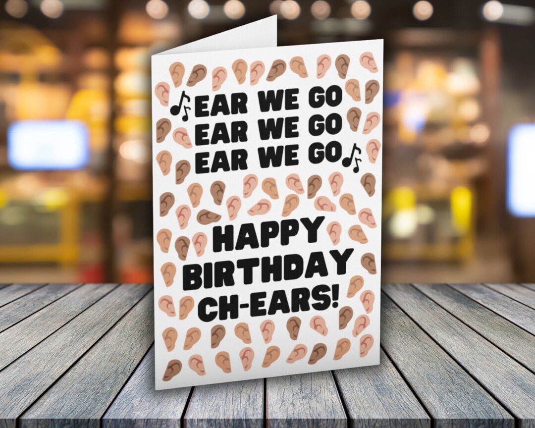 Audiologist Birthday Card, Audiology Greeting Card, Fun Happy Birthday ...