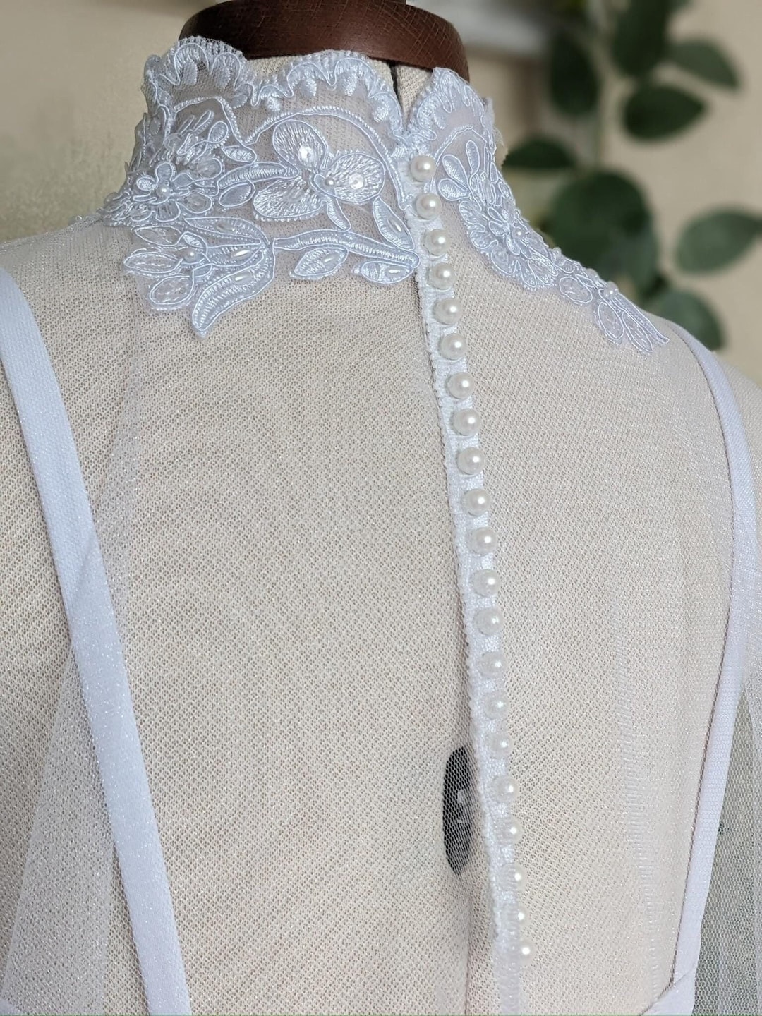Handmade Lace Trim Sheer Tulle Bridal Cape - Vesna - Etsy