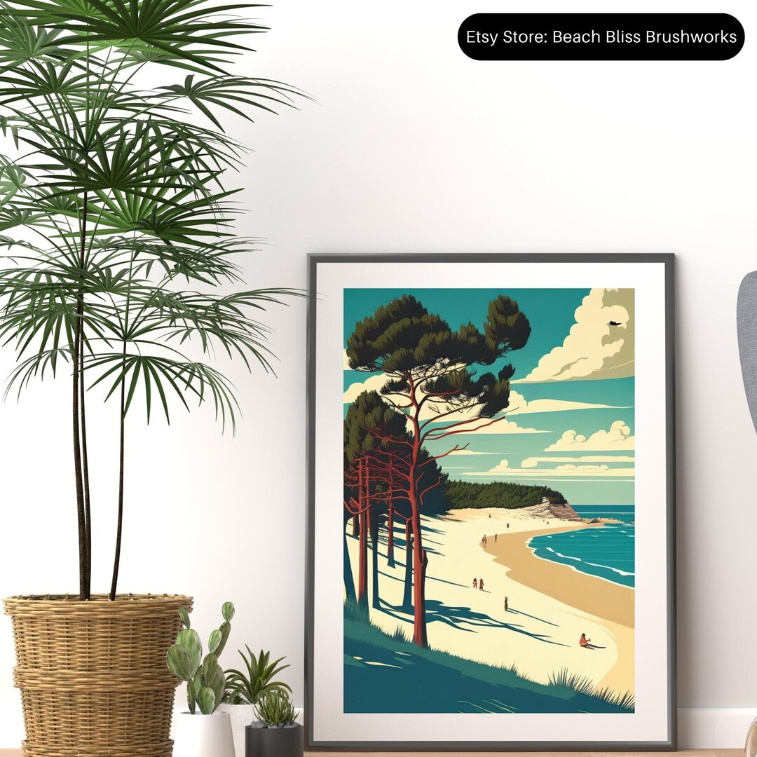 Pirita Beach, Estonia, Baltic States, Travel Poster, Print, Wall Art ...