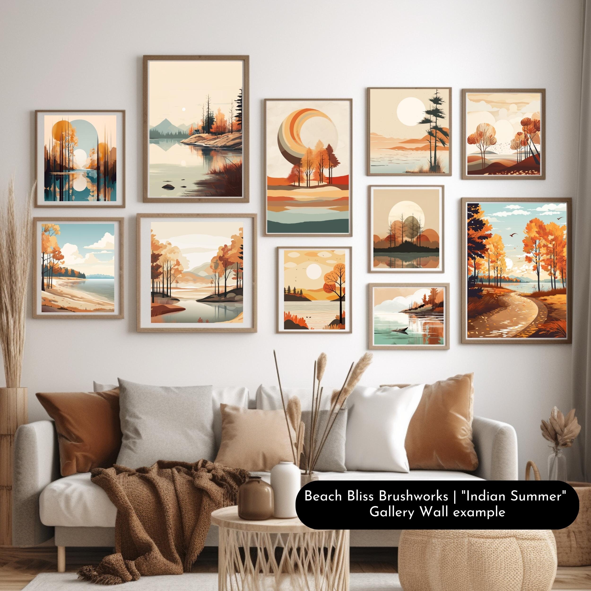 Fall, Autumn, Poster Set, Indian Summer, Boho, National Park, Great ...