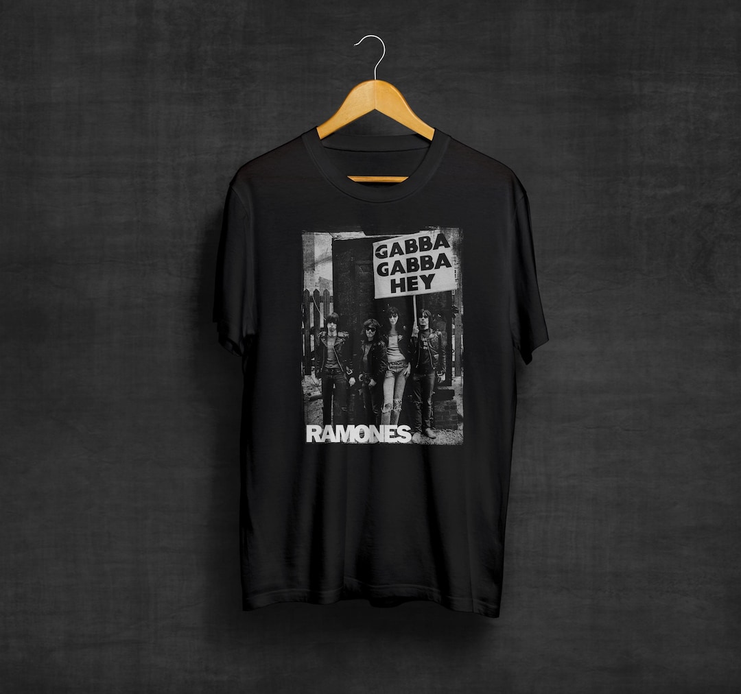 Gabba Gabba Hey Black T-shirt | Ramones | Band Shirts | Punk Rock ...
