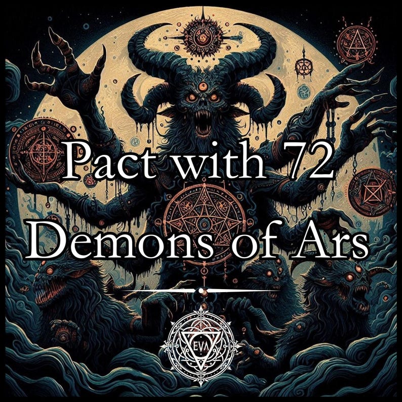 Pact With 72 Demons of Ars Goetia - Etsy