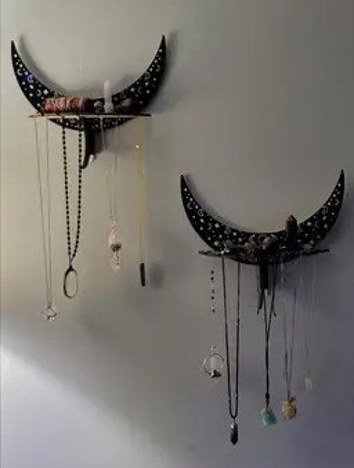 Wooden Moon Candle Holder Altar Rack Halloween Gift - Etsy