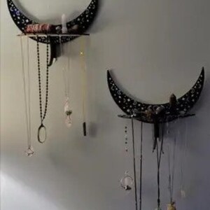 Wooden Moon Candle Holder Altar Rack Halloween Gift - Etsy