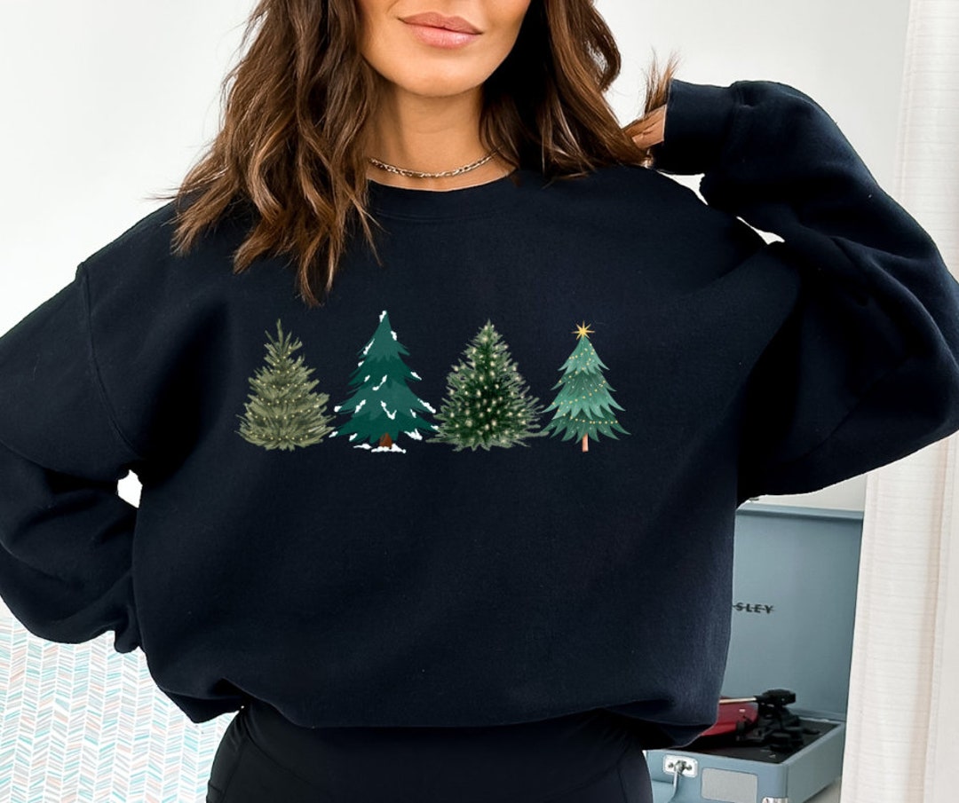Christmas Crewneck Women Christmas Family Outfit, Christmas Tree ...