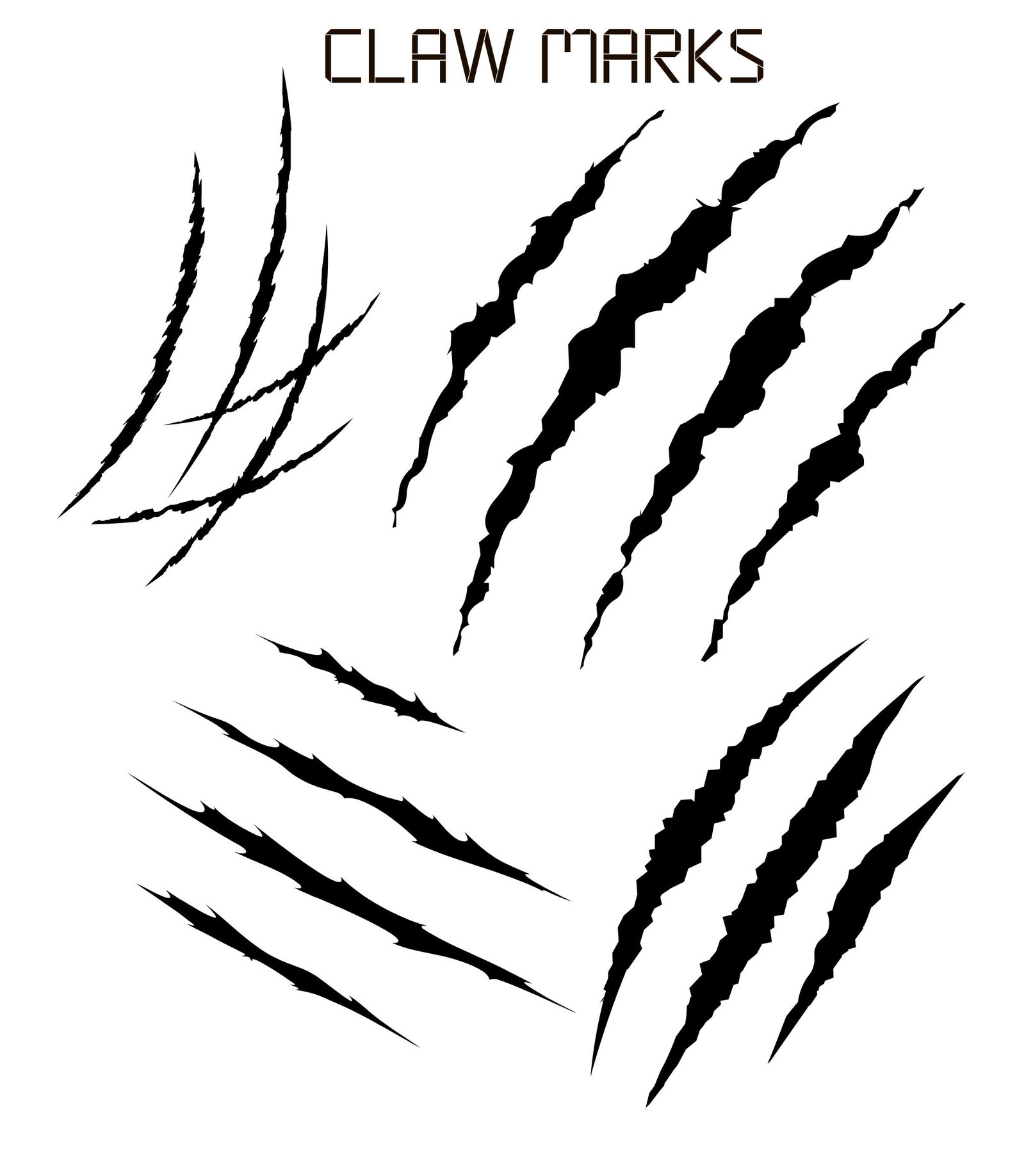 Claw Marks Svg Instant Download Svg Png Digital Download Tiger Claw Png Tiger Claw Svg