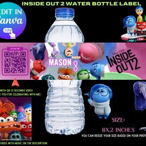 Inside Out 2 Pixar Movie Thank You Card, Inside Out 2 Birthday Kit ...