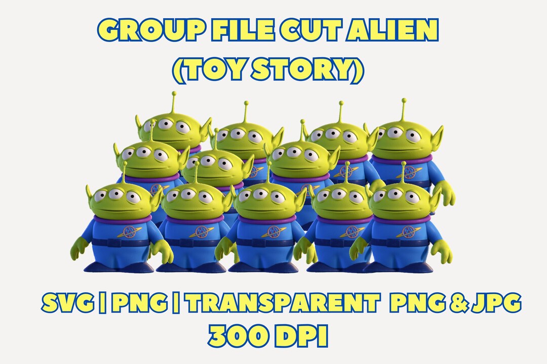 Toy Story Aliens SVG: Cartoon Cloud Silhouette (digital Files) - Etsy
