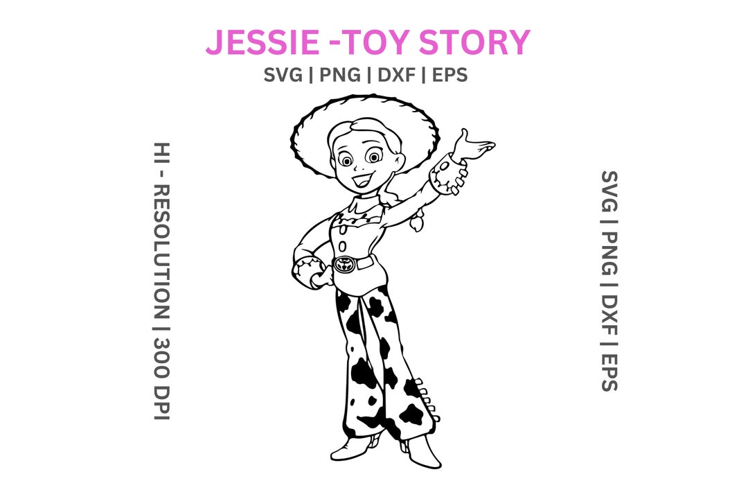 Jessie Toy Story SVG Clipart: Cricut & Silhouette Cut Files (digital ...