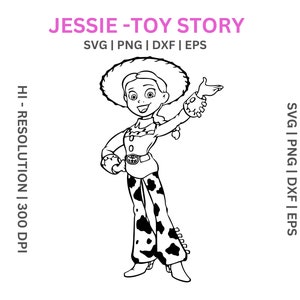 Jessie Toy Story SVG Clipart: Cricut & Silhouette Cut Files (digital ...