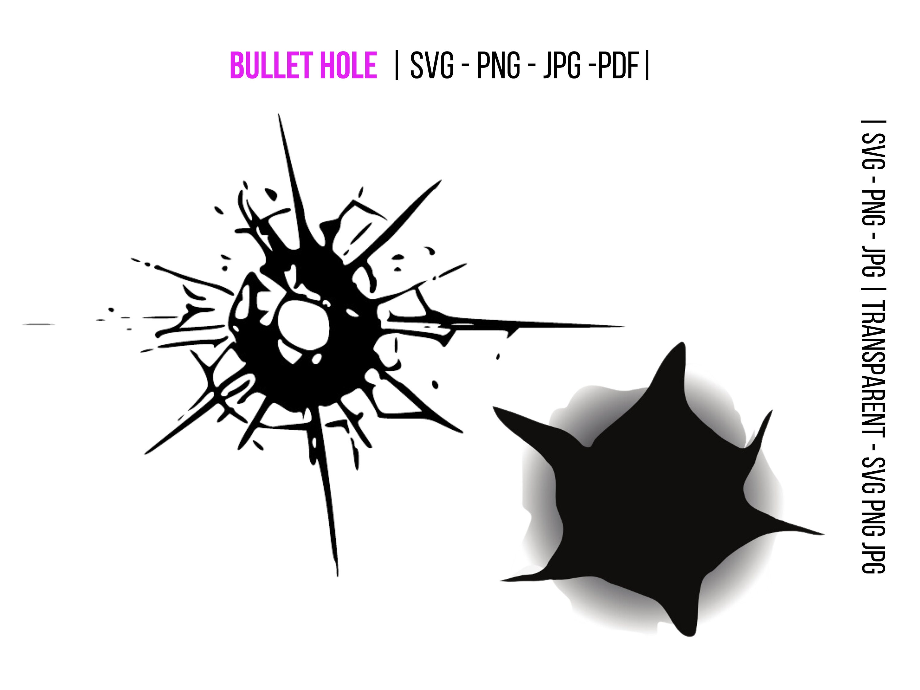Bullet Hole Silhouette