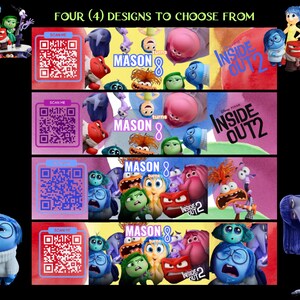 Inside Out 2 Pixar Movie Thank You Card, Inside Out 2 Birthday Kit ...