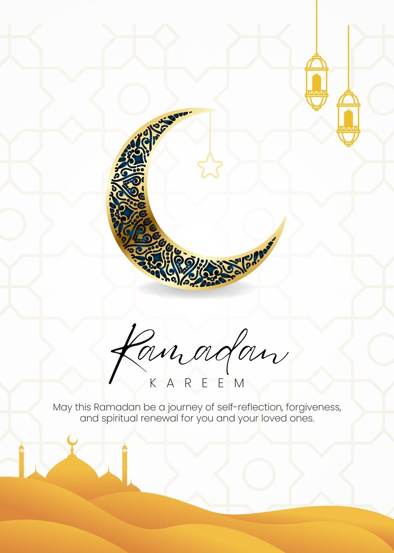 Editable Ramadan Dua Card Template | Islamic Prayer Printable (digital ...