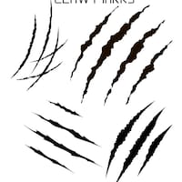 Claw Scratches SVG PNG PDF, Scratch Svg, Claw Marks Svg, Tiger Scratch ...