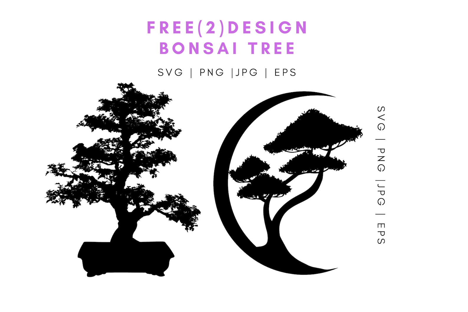 Bonsai Tree SVG Ornamental Dwarf Tree House Plant Silhouette Clipart ...