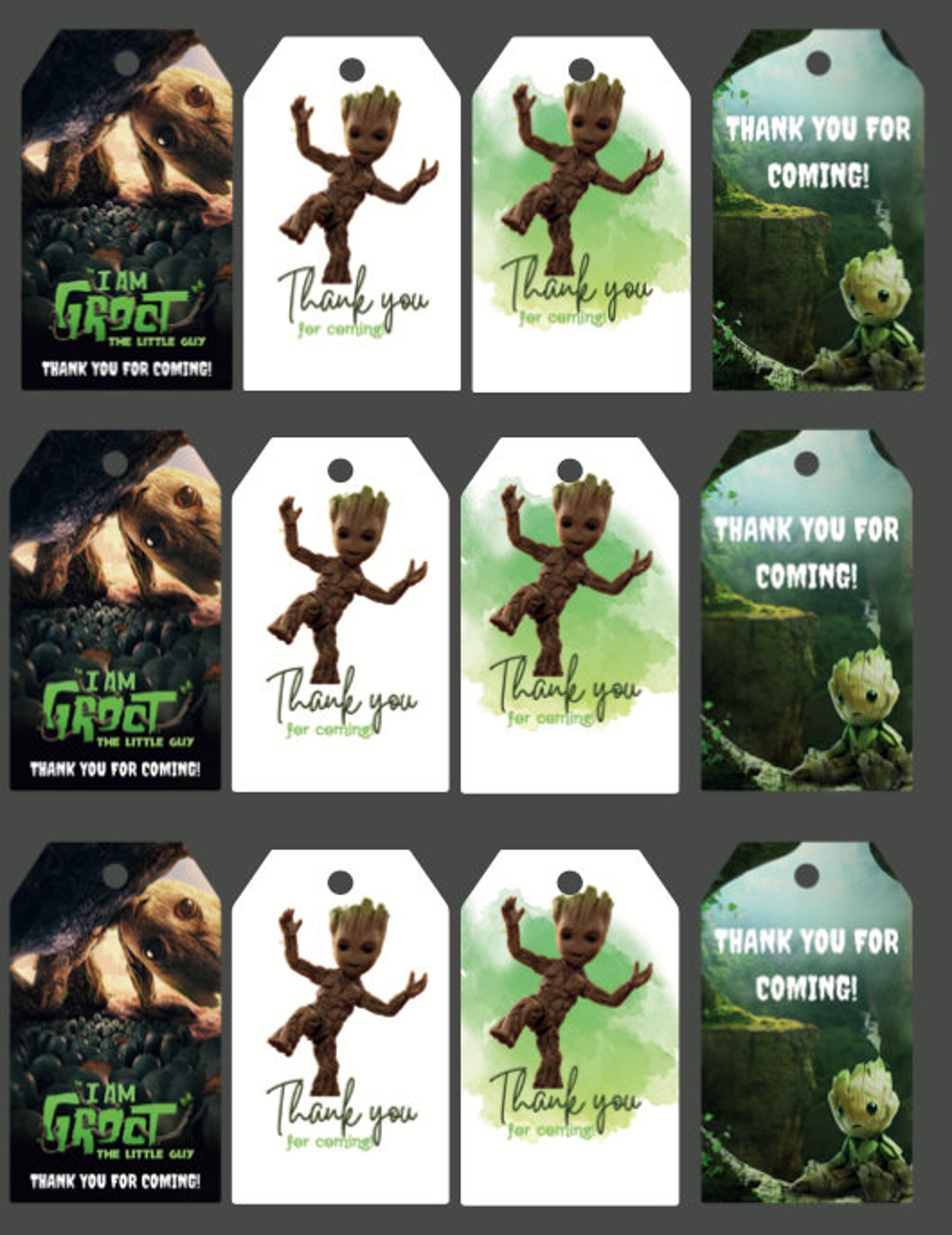 Groot Birthday Invitation Template: Editable Kids Party Invite (canva ...