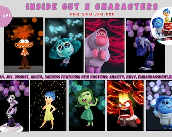 Inside Out 2 Png, Inside Out Shirt, High Quality Cricut Sticker Instant ...