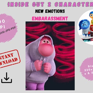 Inside Out 2 PNG SVG: Movie Emotions Digital Files (instant Download ...