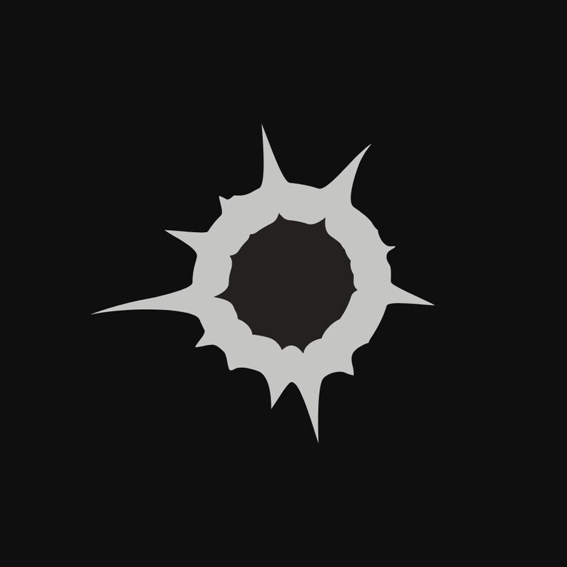 Bullet Hole SVG Bullet Hole Silhouette Bullet Clipart - Etsy