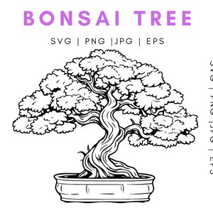Bonsai Tree SVG: House Plant Silhouette Clipart (digital Download) - Etsy