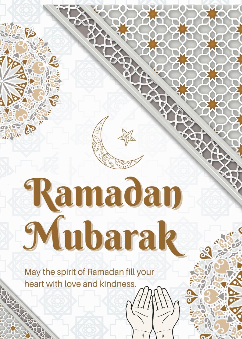 Editable Ramadan Dua Card Template | Islamic Prayer Printable (digital ...