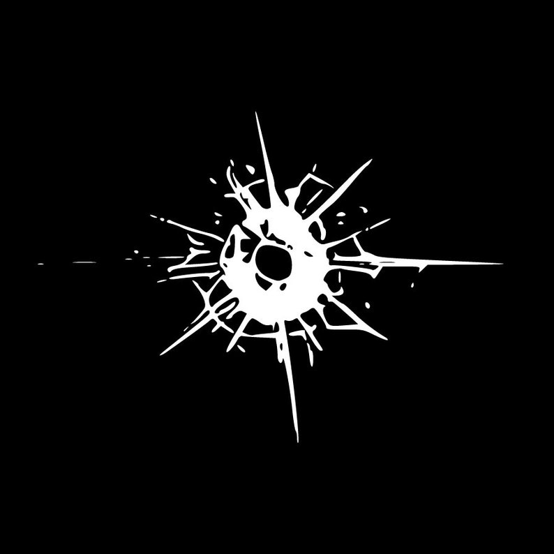 Bullet Hole SVG Bullet Hole Silhouette Bullet Clipart - Etsy