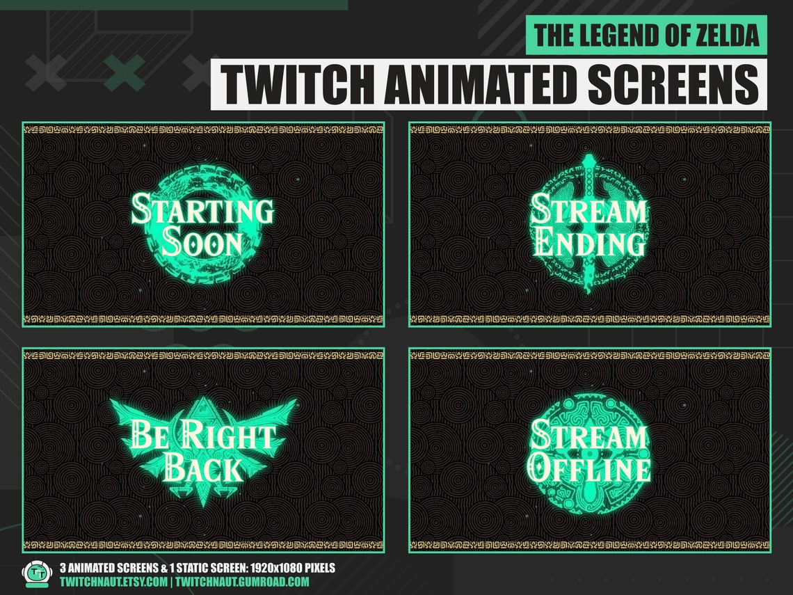 Zelda Tears of the Kingdom Twitch Overlay Package the Legend Ofzelda ...