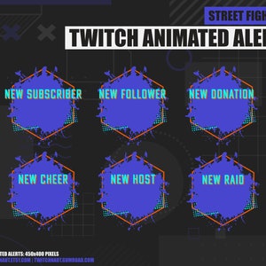 Street Fighter 6 Twitch Overlay Package | Graffiti Animated Twitch ...
