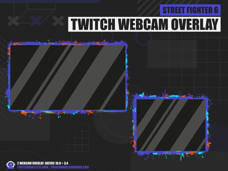 Street Fighter 6 Twitch Overlay Package | Graffiti Animated Twitch ...
