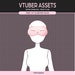 Pink Cat Sleeping Mask Vtuber Asset | Cute Eye Mask 2D Head Prop ...