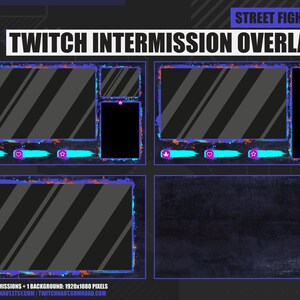 Street Fighter 6 Twitch Overlay Package | Graffiti Animated Twitch ...
