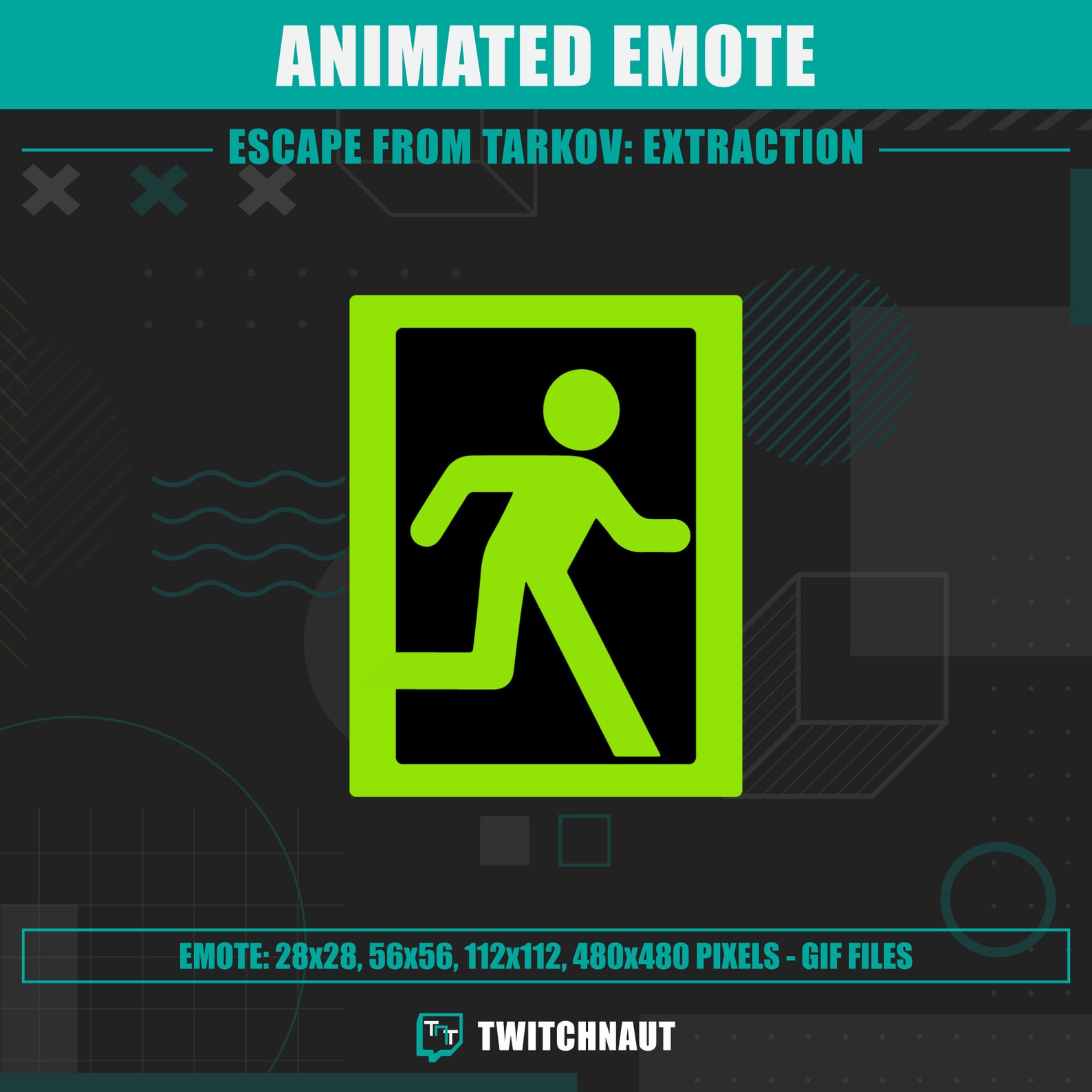 Animated Escape From Tarkov Emote for Twitch | Extraction Icon Discord ...