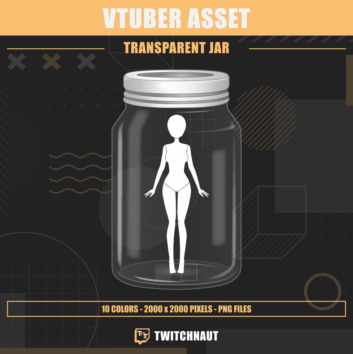 Transparent Jar Vtuber Asset Funny Pngtuber Stream Props Veadotube ...