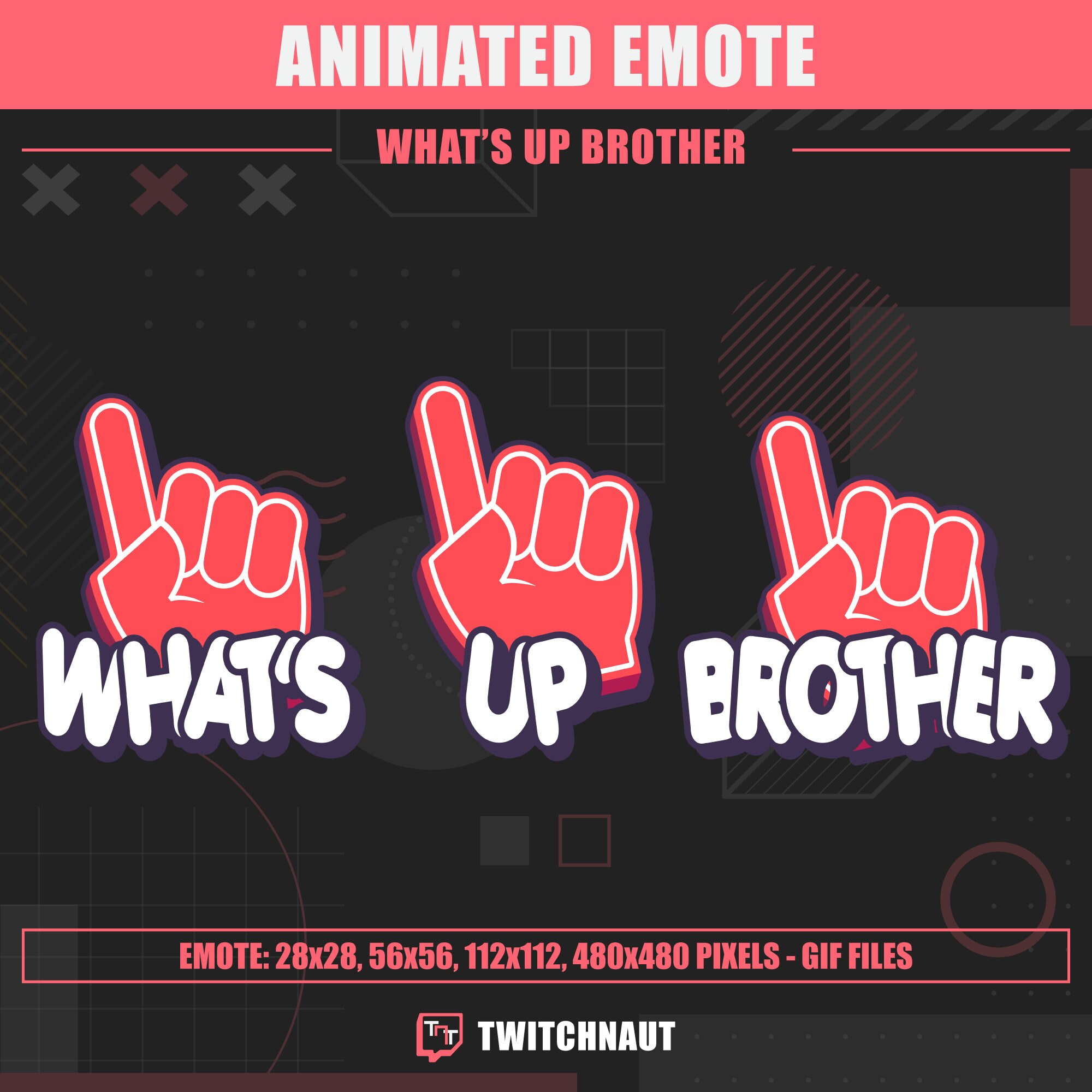 Animated What's up Brother Sketch Meme Twitch Emote Sketch Streamer ...