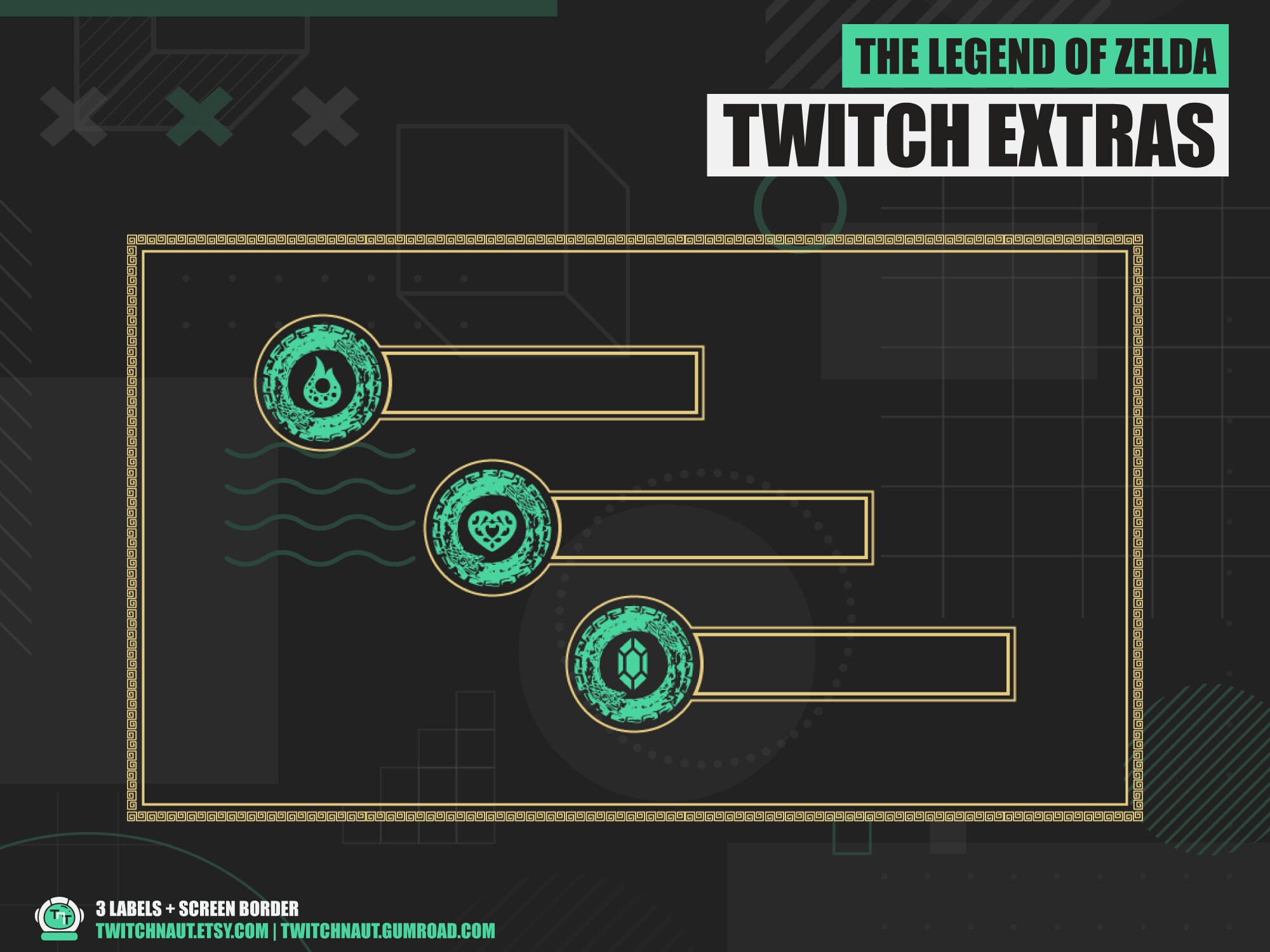 Zelda Tears of the Kingdom Twitch Overlay Package | the Legend Ofzelda ...