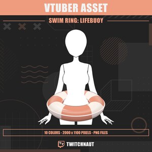 Lifebuoy Swim Ring Vtuber Asset for Pool Party Stream Lifeguard ...