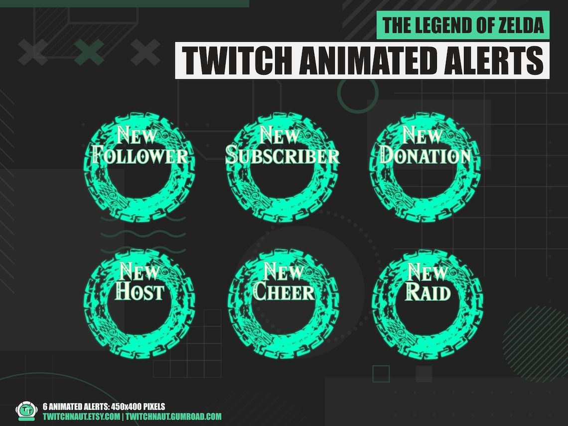 Zelda Tears of the Kingdom Twitch Overlay Package | the Legend Ofzelda ...