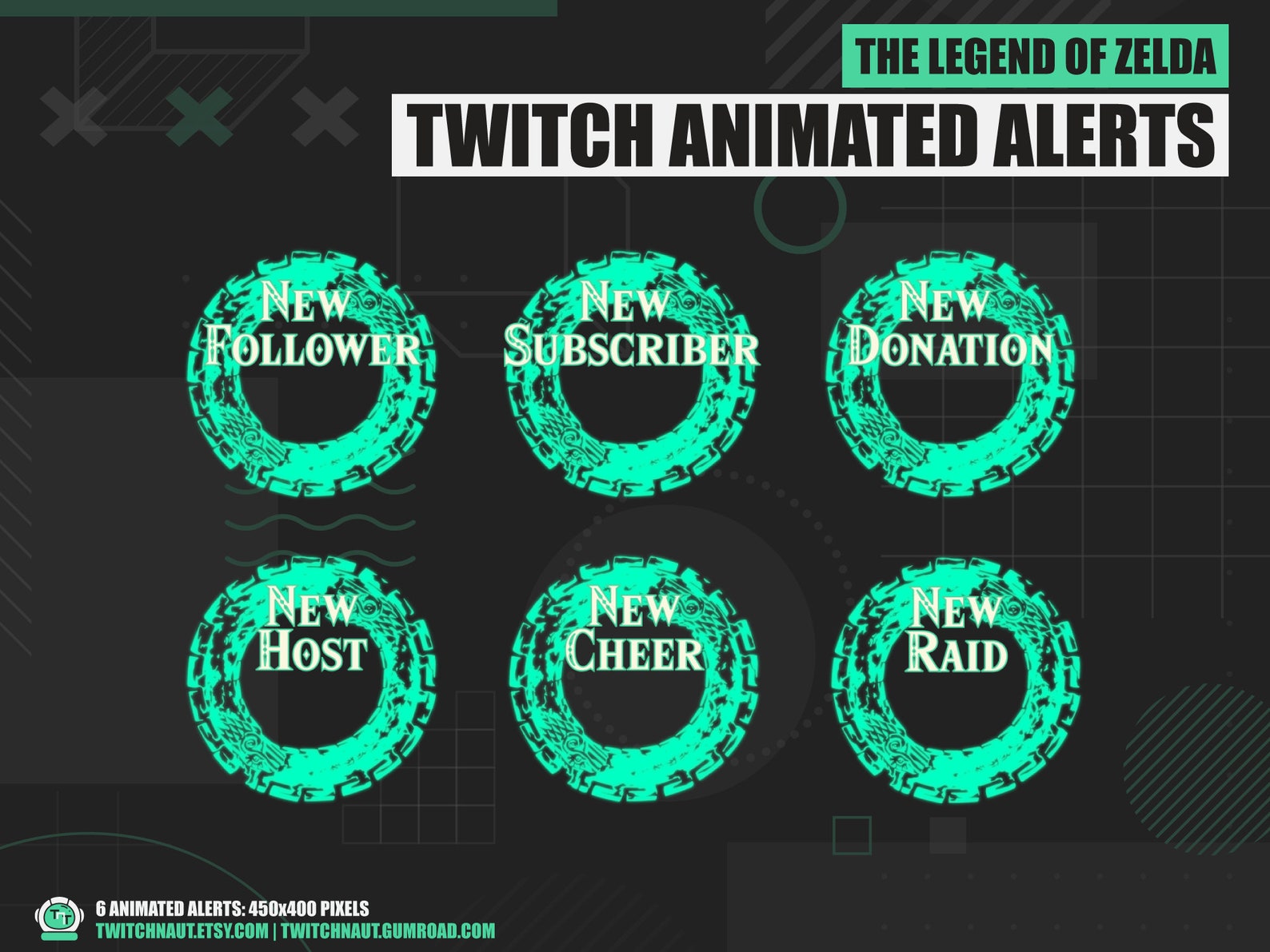 Zelda Tears of the Kingdom Twitch Overlay Package | the Legend Ofzelda ...