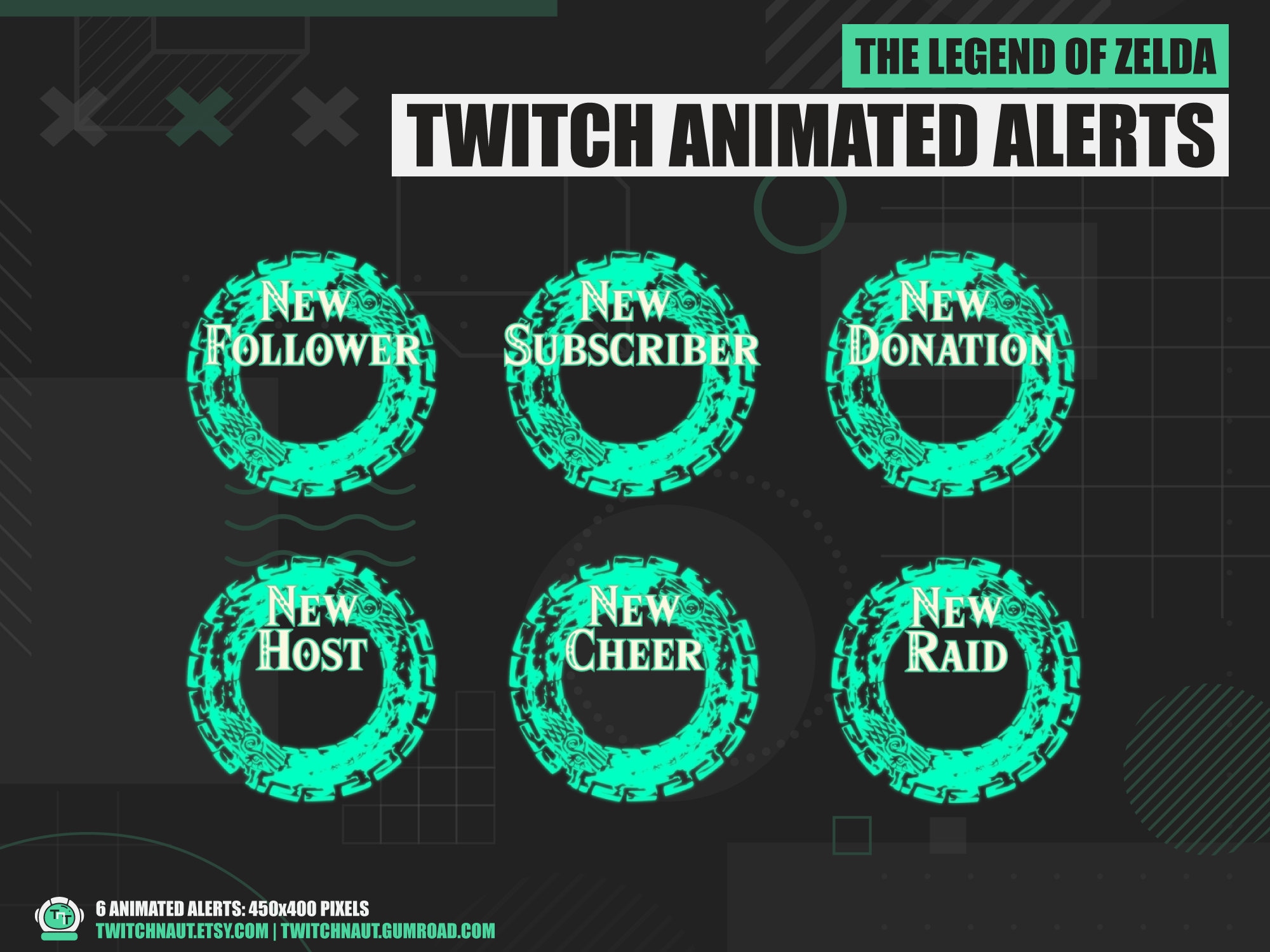 Zelda Tears of the Kingdom Twitch Overlay Package | the Legend Ofzelda ...