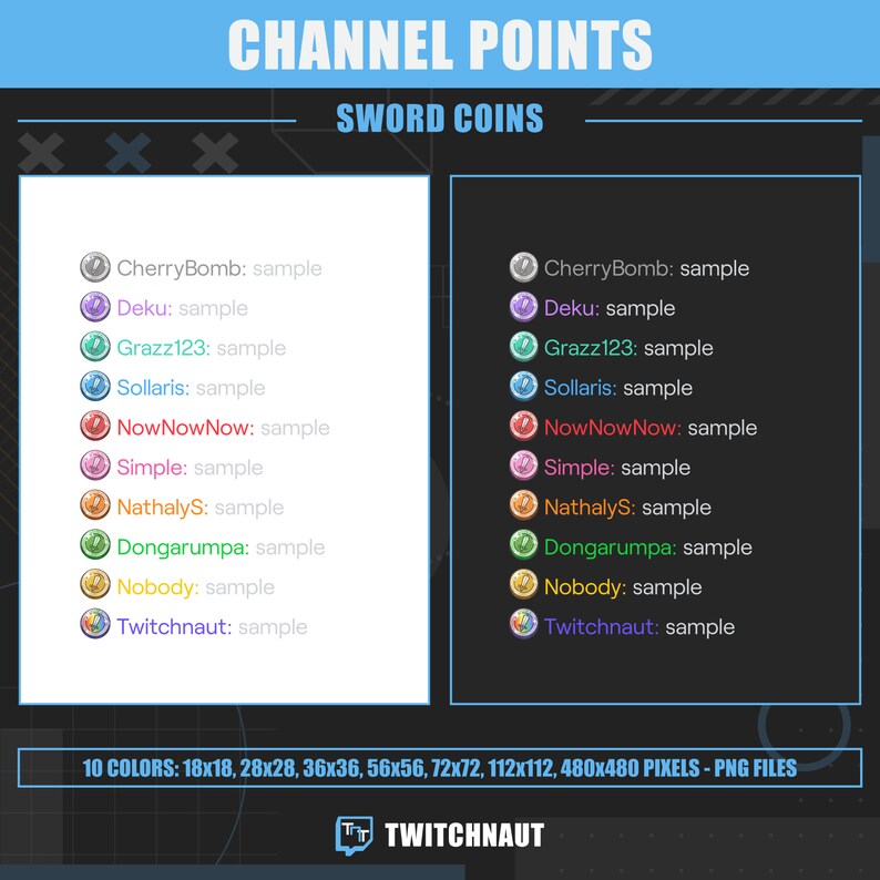 Sword Coin Twitch Channel Points | Hero Blade Twitch Badges | Medieval ...