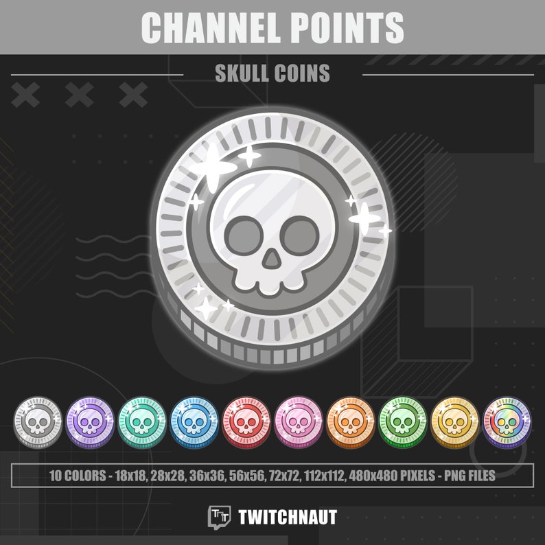 Pirate Coins Twitch Channel Points | Skull Coins Twitch Badges | Sea of ...